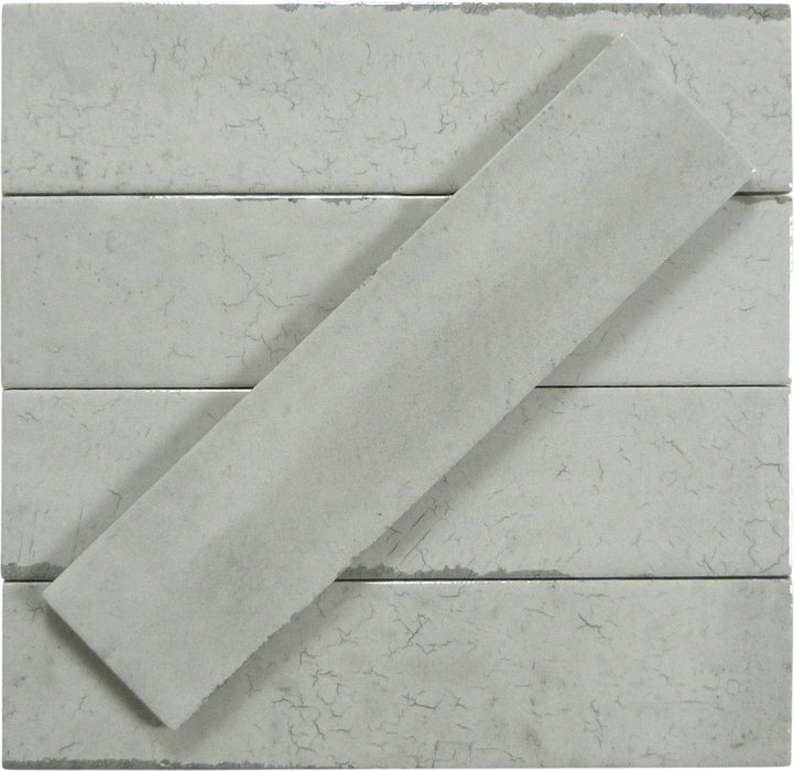 Portland Brick Grey 2x10 Glossy Porcelain Tile | Oasis Tile