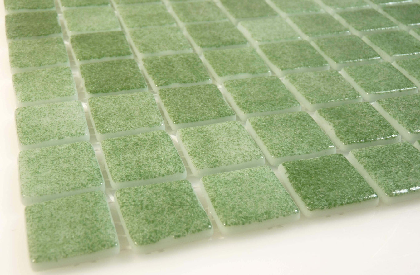 Fog Green Glossy Glass Tile: 507 | Shop Oasis