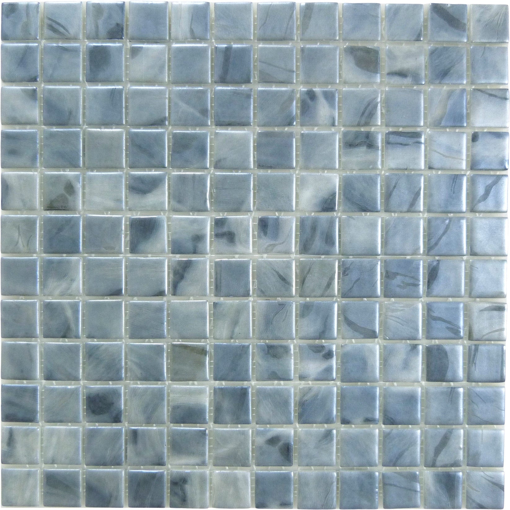 Oasis Grey 1x1 Matte Glass Tile | Oasis Tile