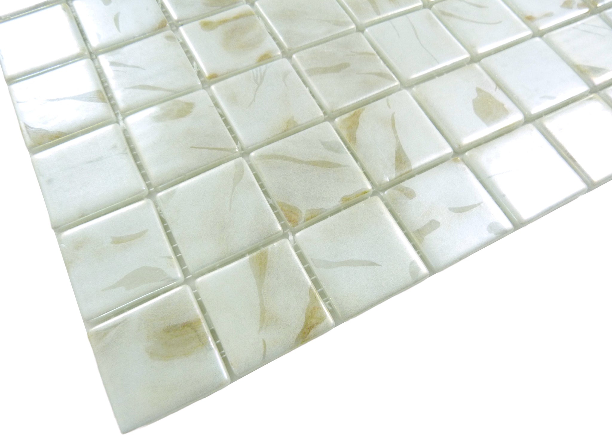 Oasis Marfil White 1.5x1.5 Matte Glass Tile | Oasis Tile