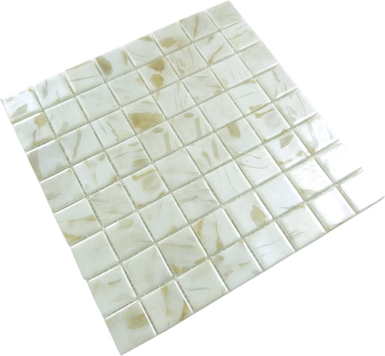 Oasis Marfil White 1.5x1.5 Matte Glass Tile | Oasis Tile