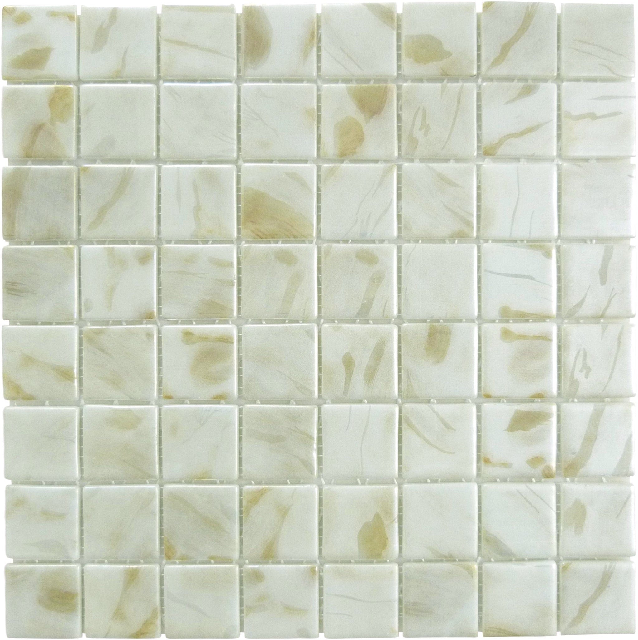 Oasis Marfil White 1.5x1.5 Matte Glass Tile | Oasis Tile