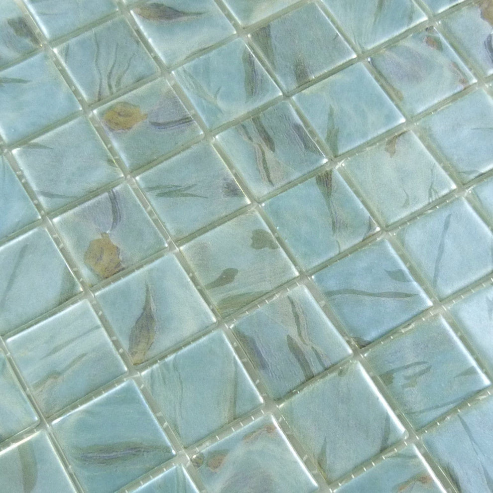Oasis Turquoise 1.5x1.5 Matte Glass Tile | Oasis Tile