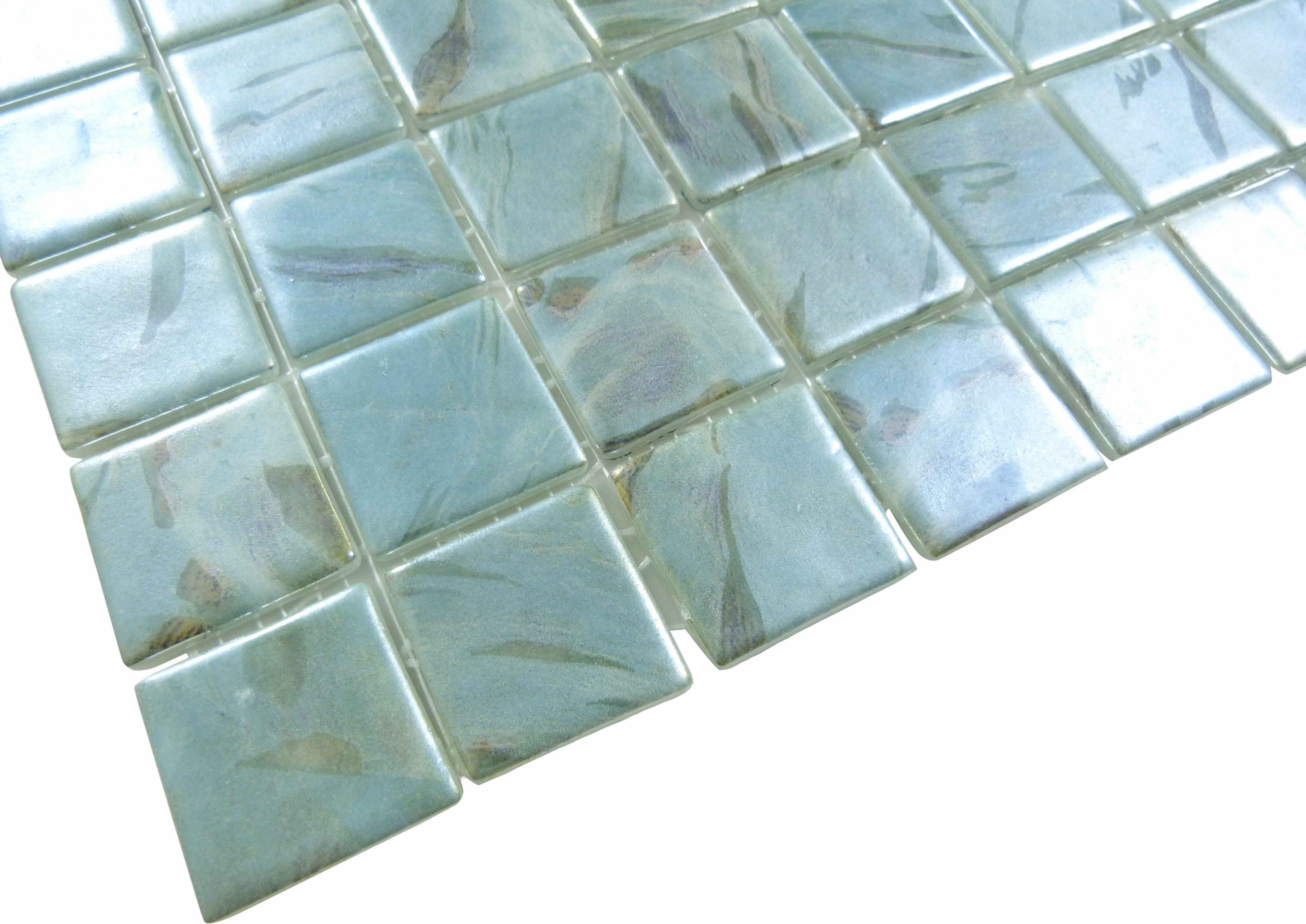 Oasis Turquoise 1.5x1.5 Matte Glass Tile | Oasis Tile
