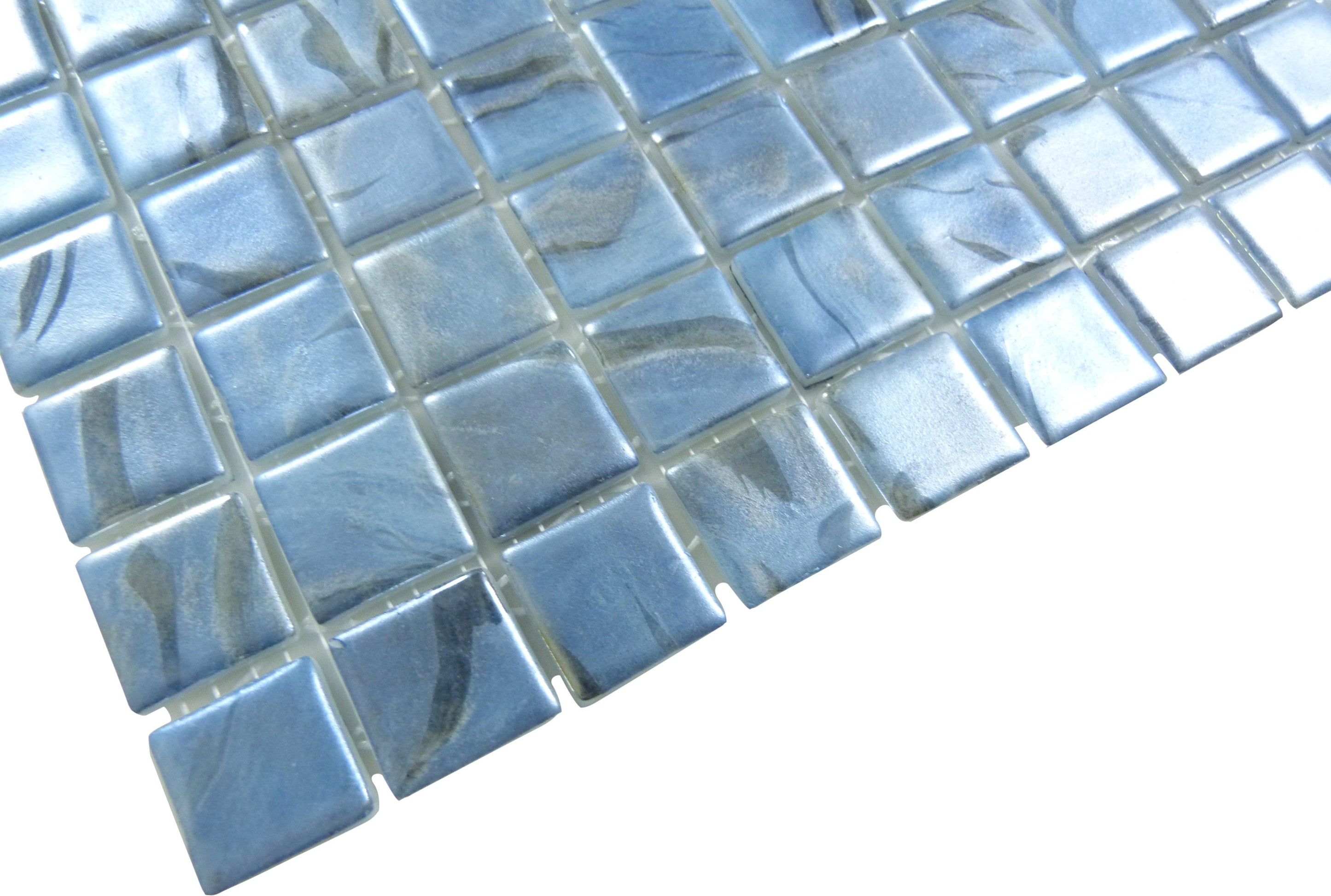 Oasis Turquoise 1x1 Matte Glass Tile | Oasis Tile