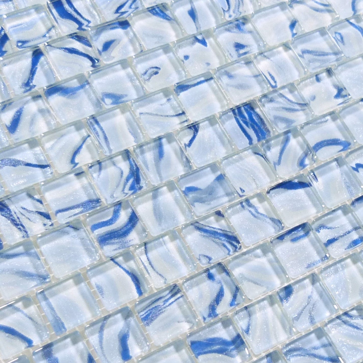 Oceanique High Tide Sky Blue 1x1 Glossy Glass Tile | Oasis Tile