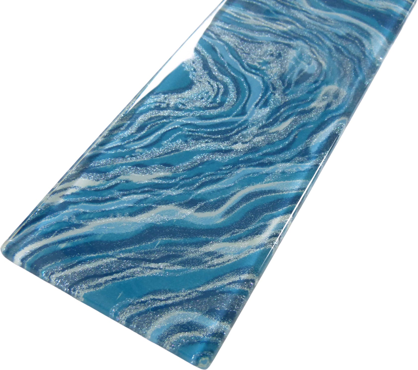 Oceanique High Tide Teal Green 3x12 Glossy Glass Tile | Oasis Tile