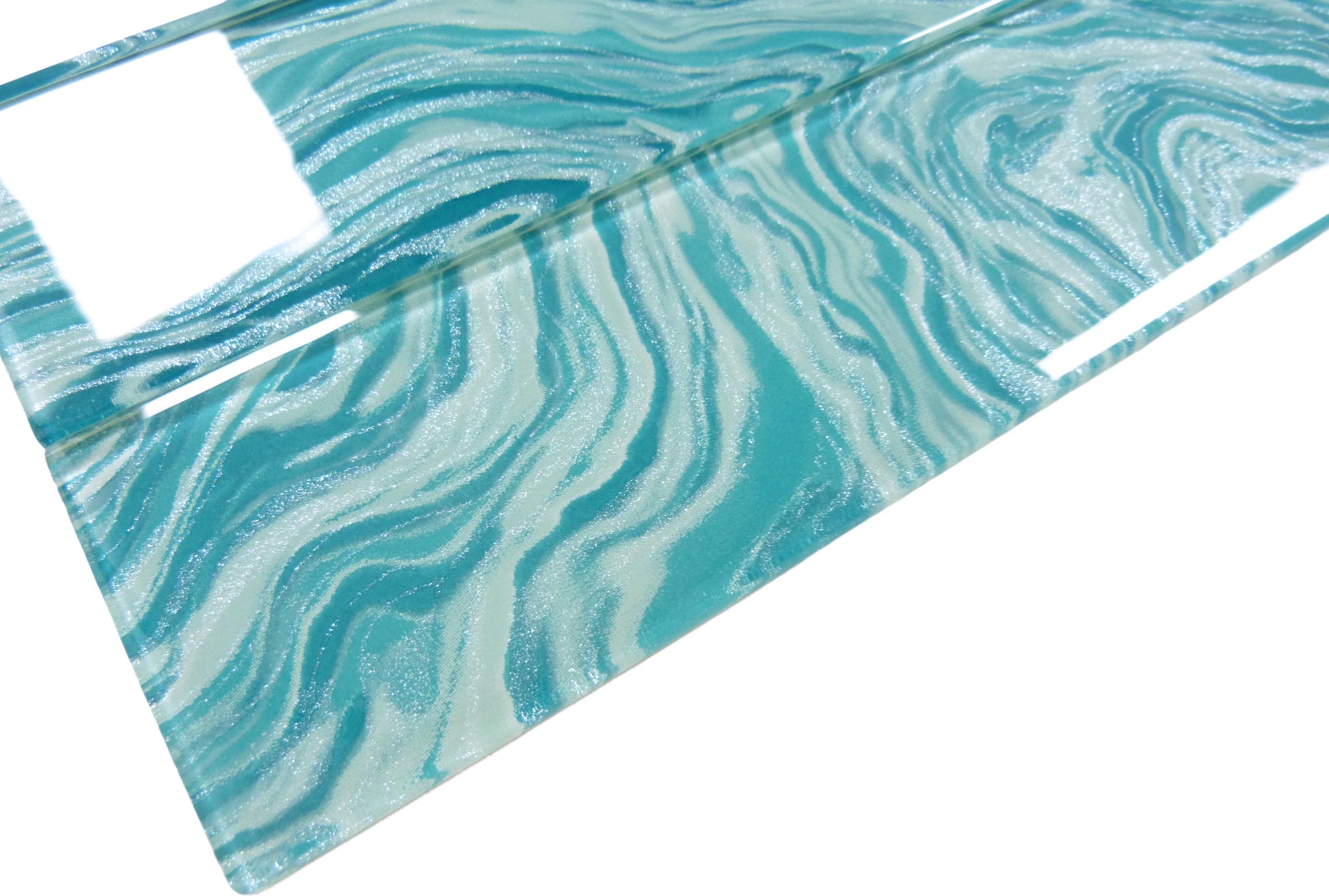 Oceanique High Tide Turquoise 3x12 Glossy Glass Tile | Oasis Tile