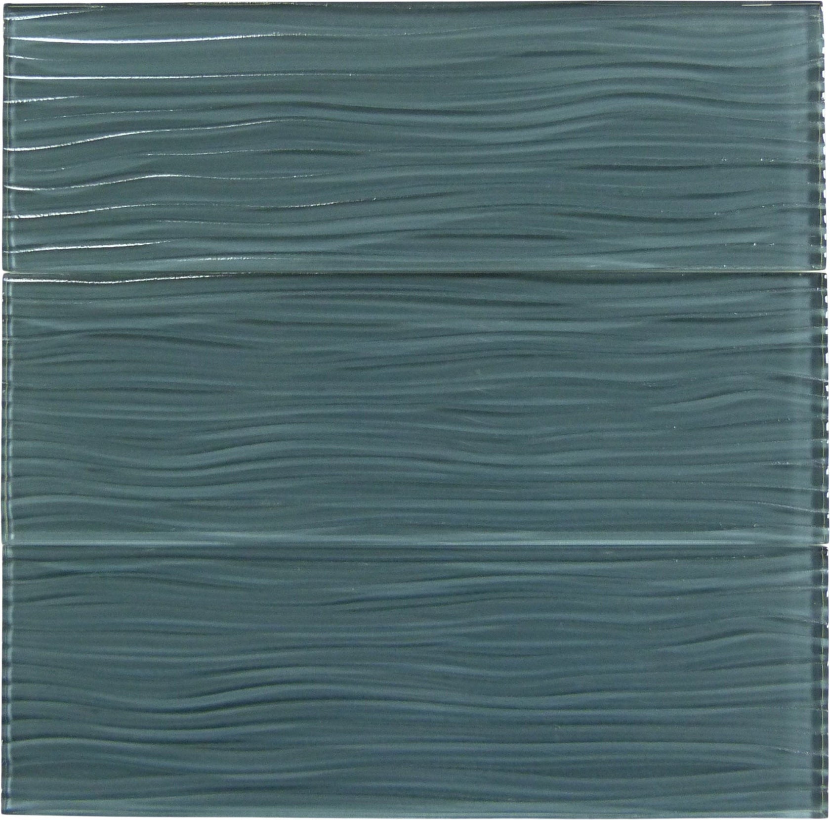 4'' x 12'' Grey Glass Subway Tile Glossy C06-W