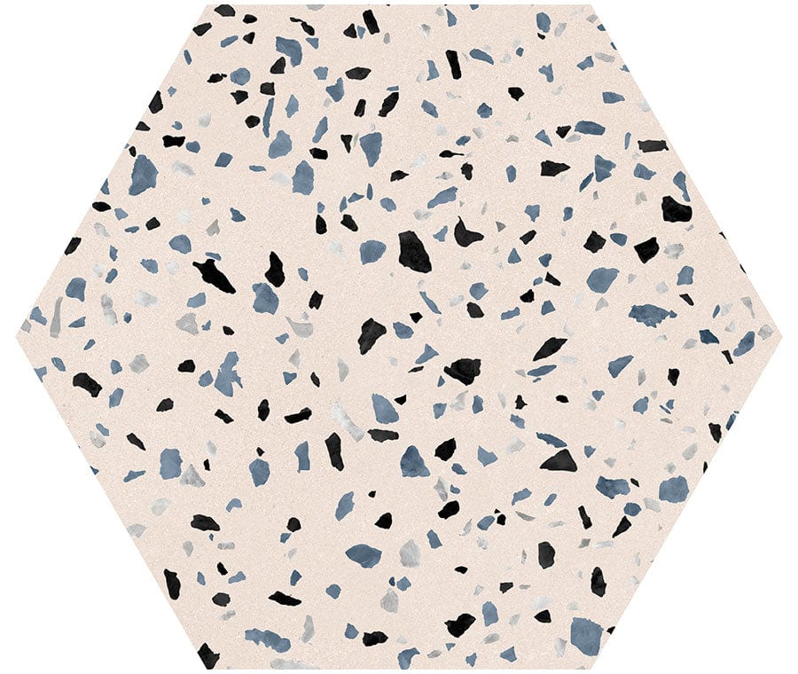 Abstract Talco Beige 8x9 Hexagon Matte Porcelain Tile | Oasis Tile