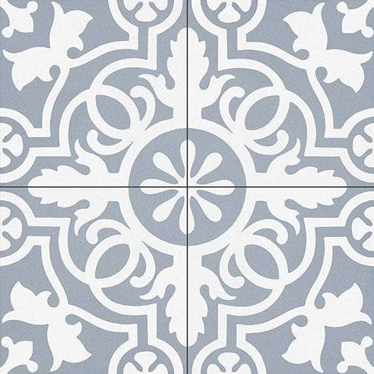 Amalfi Coast Teal Doily 8x8 Matte Porcelain Tile | Oasis Tile