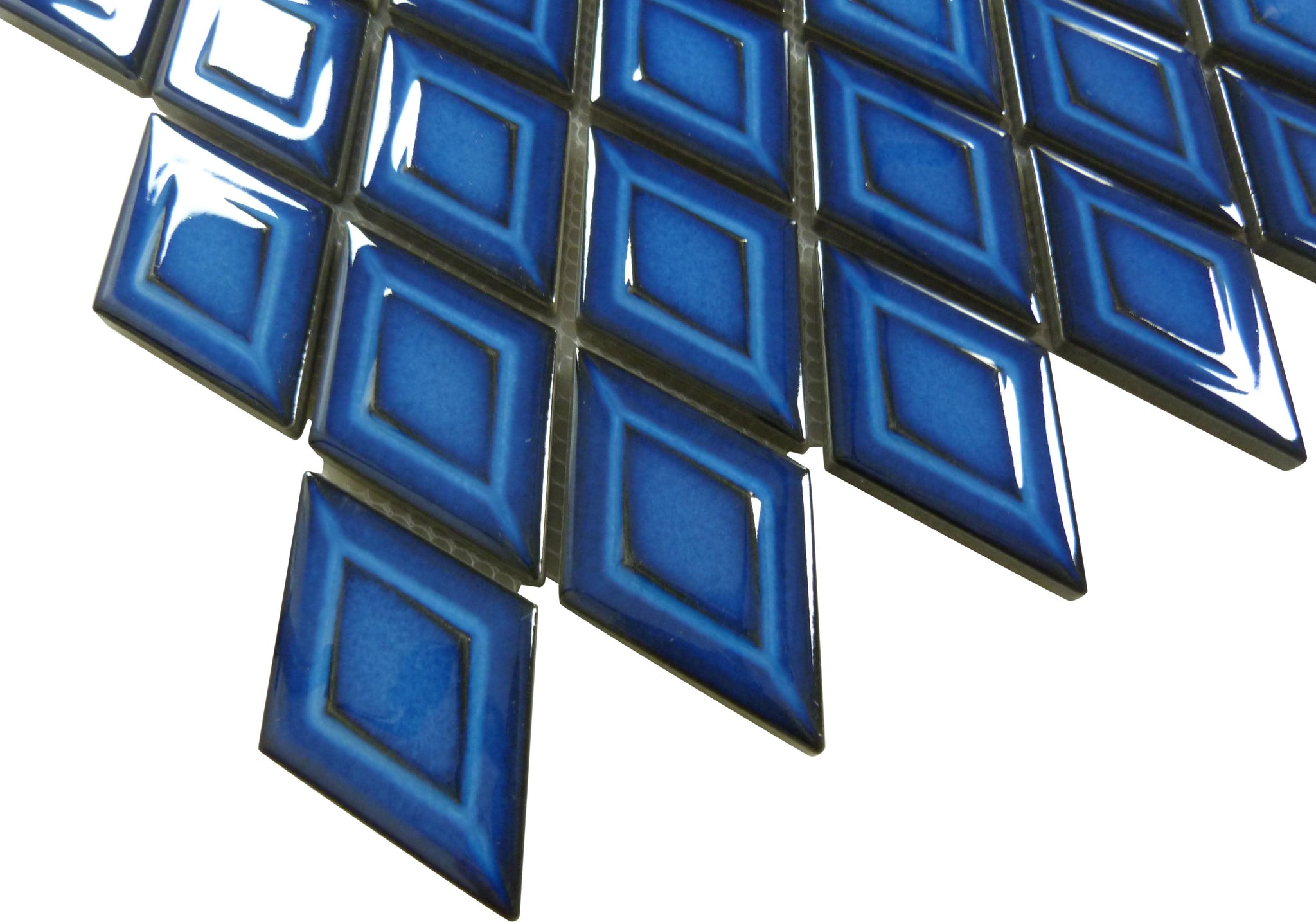 Borona Blue Diamond 2x3 Glossy Porcelain Tile | Oasis Tile