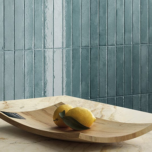 Evellon Terrol Green 3x16 Glossy Porcelain Tile | Oasis Tile