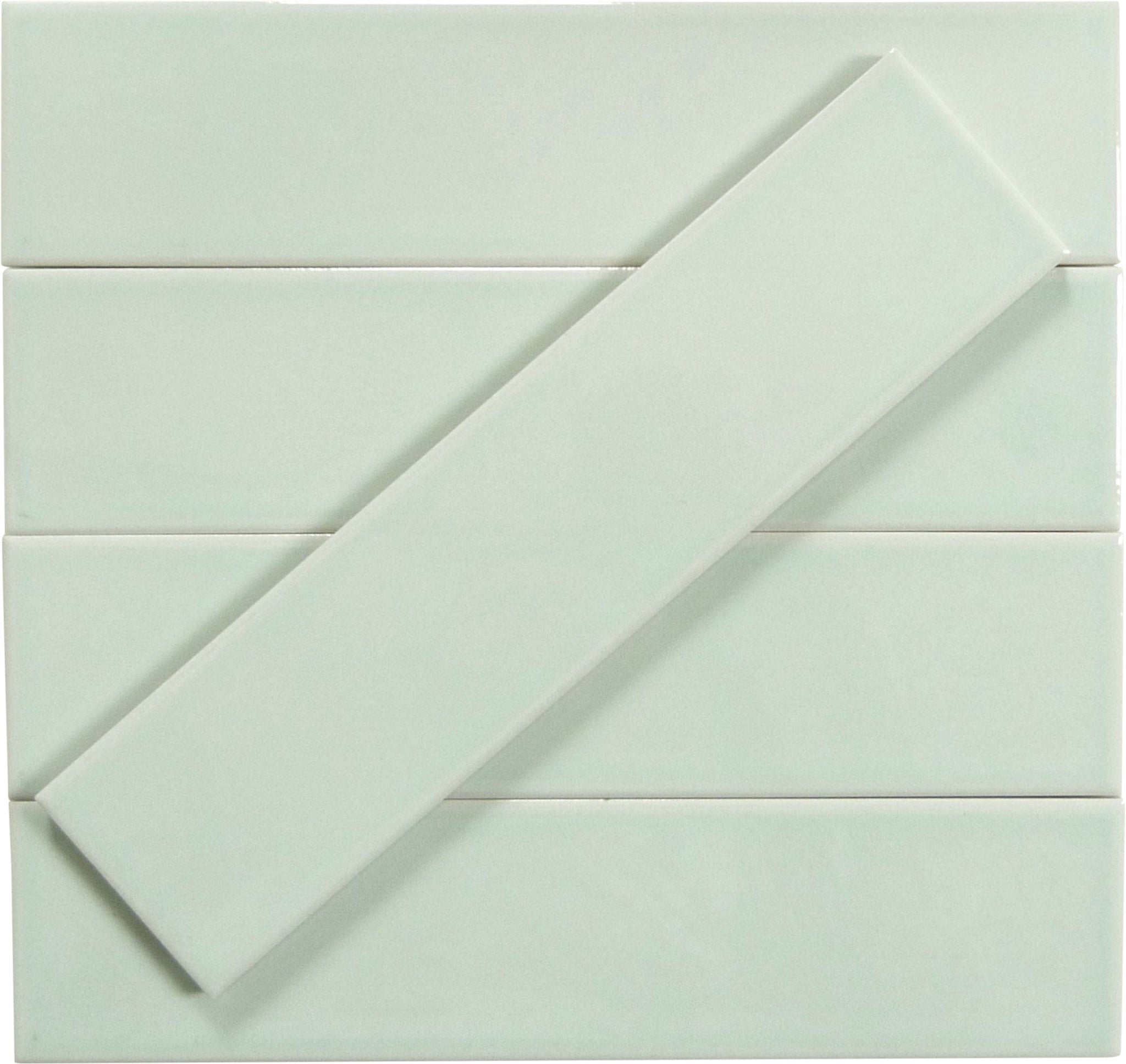 Evermore Spring Mint 3x12 Glossy Porcelain Tile | Oasis Tile