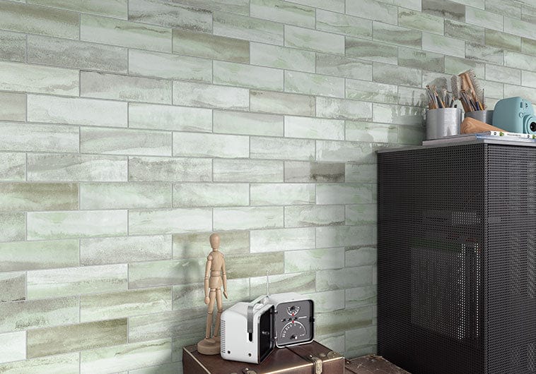 Great Plains Grass Meadow Green 3x10 Glossy Tile | Oasis Tile