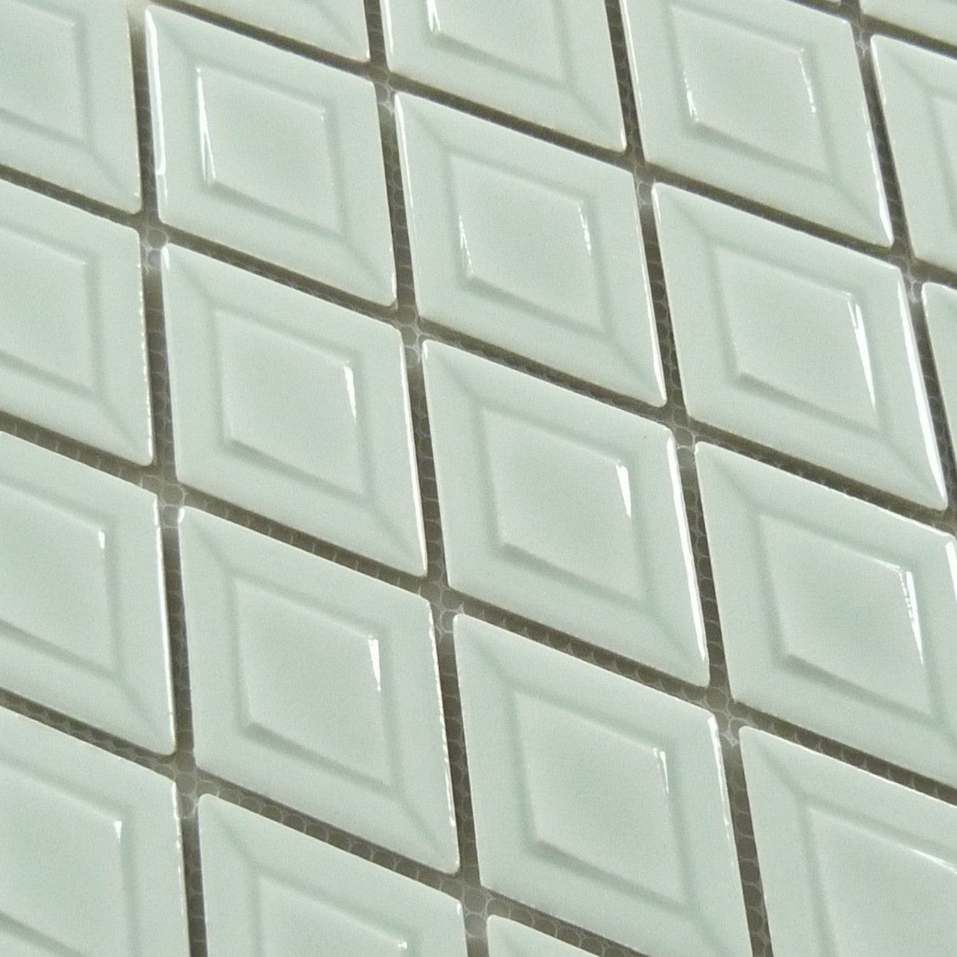 Logan Green Diamond 2x3 Glossy Porcelain Tile | Oasis Tile