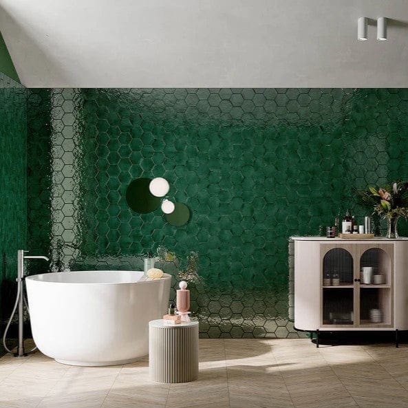 Marthas Manor Myrtle Grove Hex 4x5 Glossy Ceramic Tile | Oasis Tile