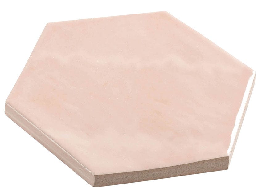 Marthas Manor Provence Rose Hex 4x5 Glossy Ceramic Tile | Oasis Tile