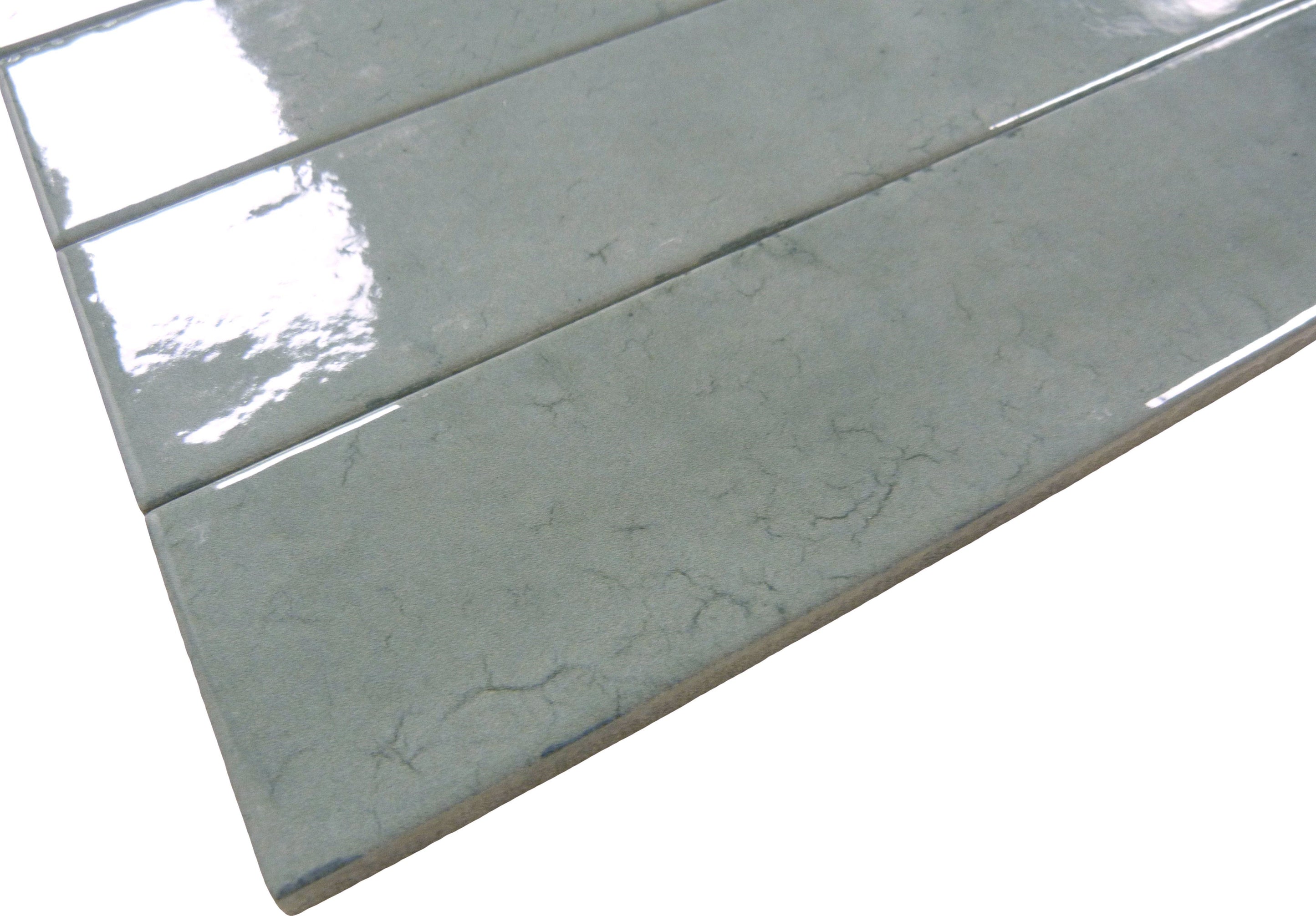 Miami Brick Blue 2x10 Glossy Porcelain Tile | Oasis Tile