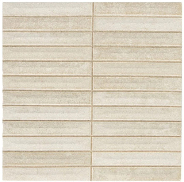 Modulette Sandrift Beige 8x8 Glossy Ceramic Tile | Oasis Tile