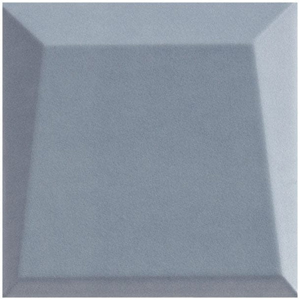Noelle Jayden Angled 3D Blue 4x4 Matte Ceramic Tile | Oasis Tile