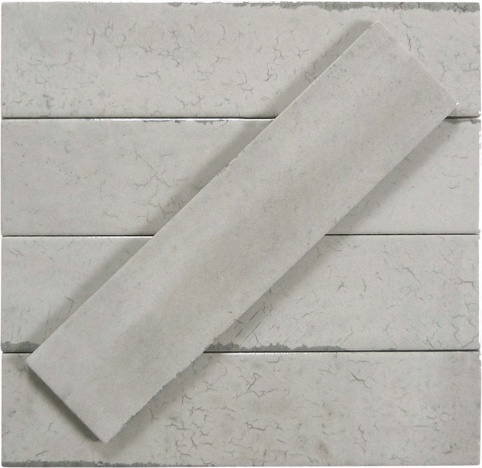 Portland Brick Grey 2x10 Glossy Porcelain Tile | Oasis Tile