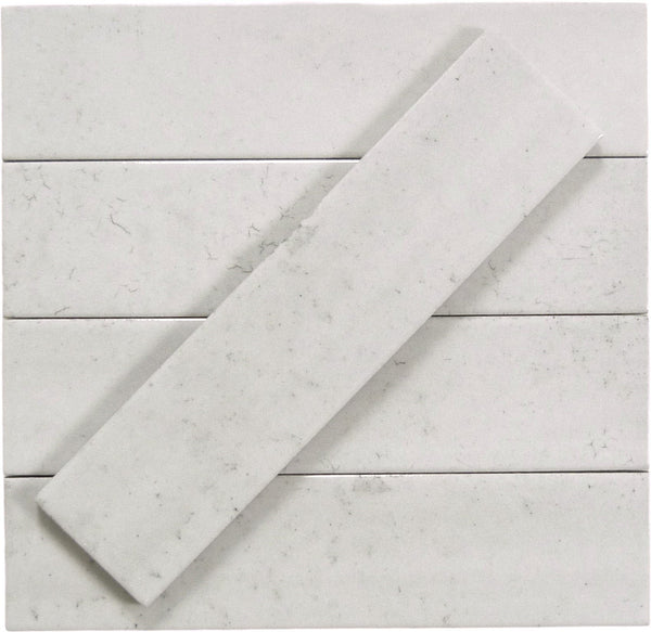 Seattle Brick White 2x10 Glossy Porcelain Tile | Oasis Tile