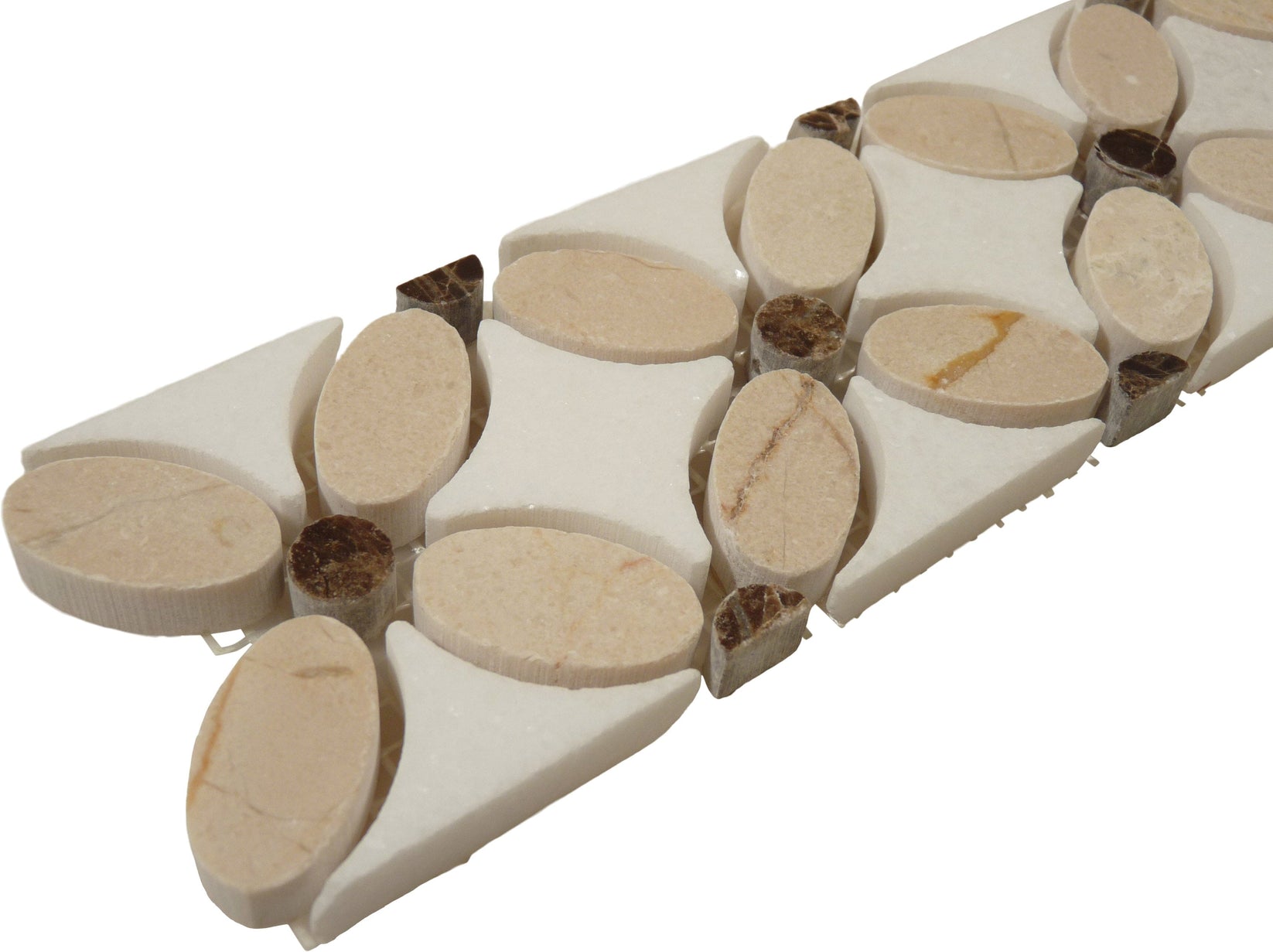 Flower Cream Beige Stone Flower Tile Polished FS-710L