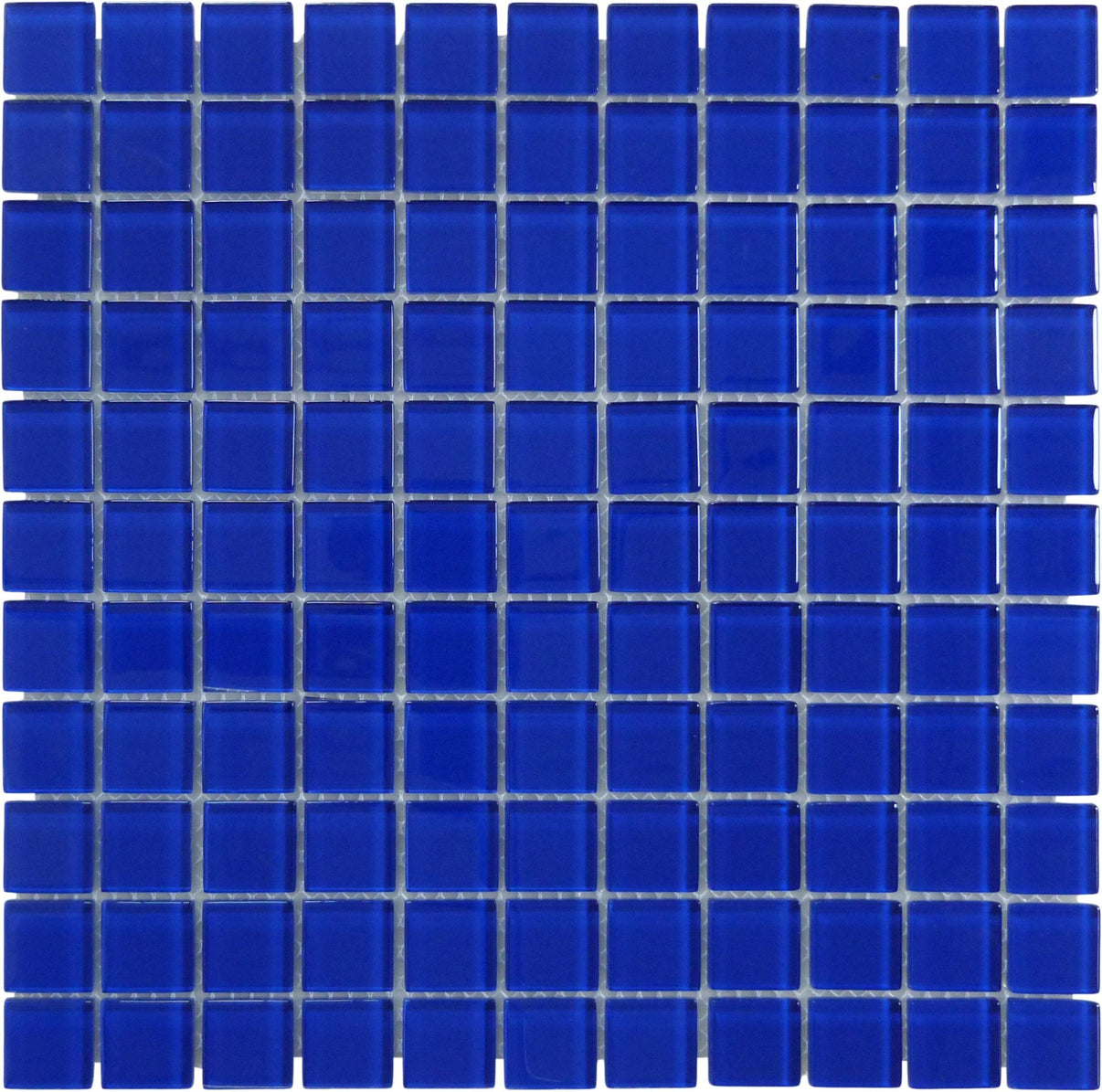 Crushed Velvet Blue 1x1 Glossy Glass Tile | Oasis Tile