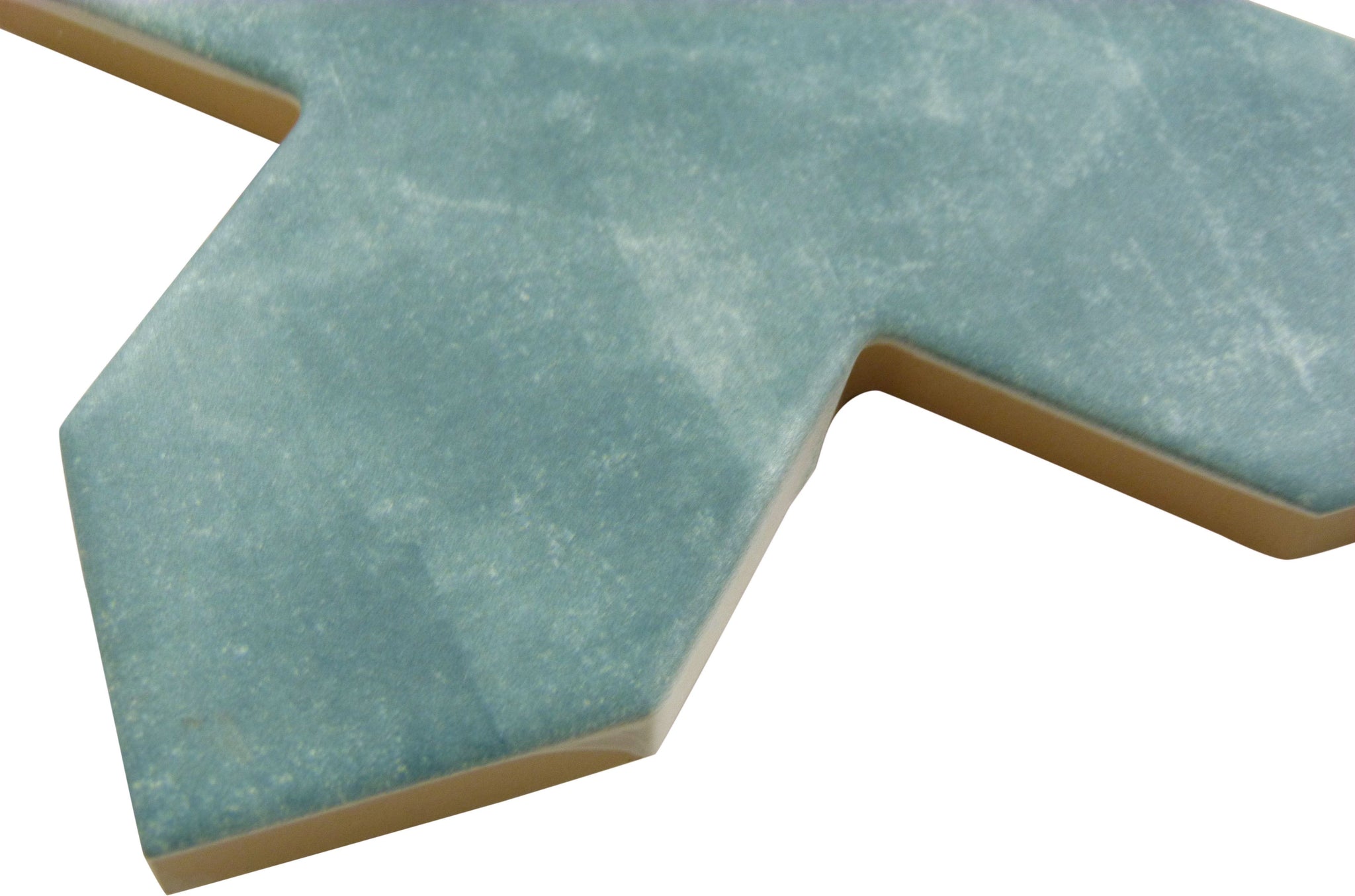 Moorish Green Cross Ceramic Matte Tile | Oasis Tile