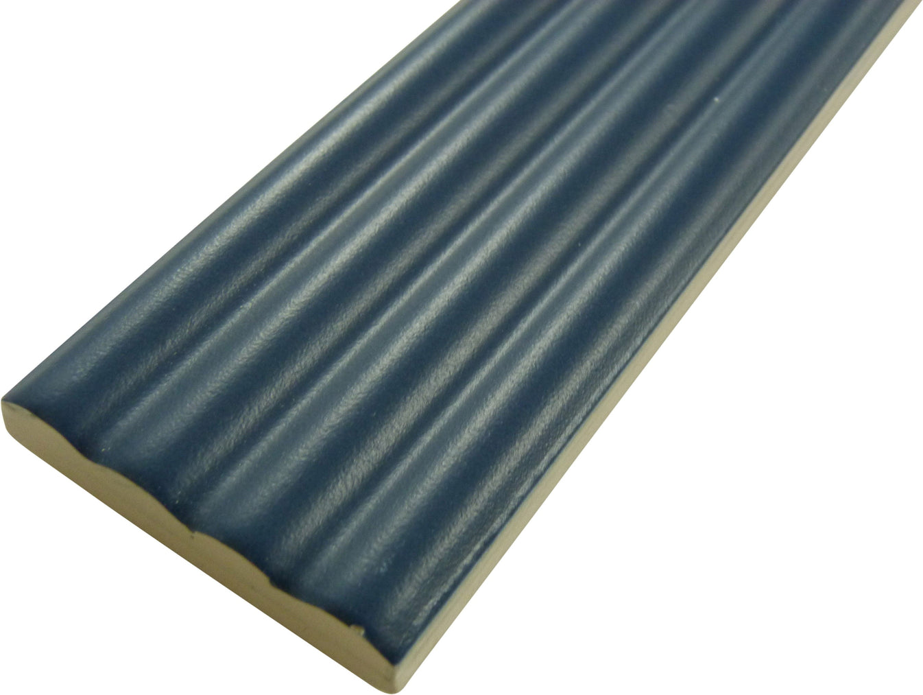 Ridge Navy Deco Matte 2x8 Ceramic Tile | Oasis Tile
