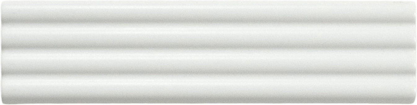 Ridge White Deco Matte 2x8 Ceramic Tile | Oasis Tile