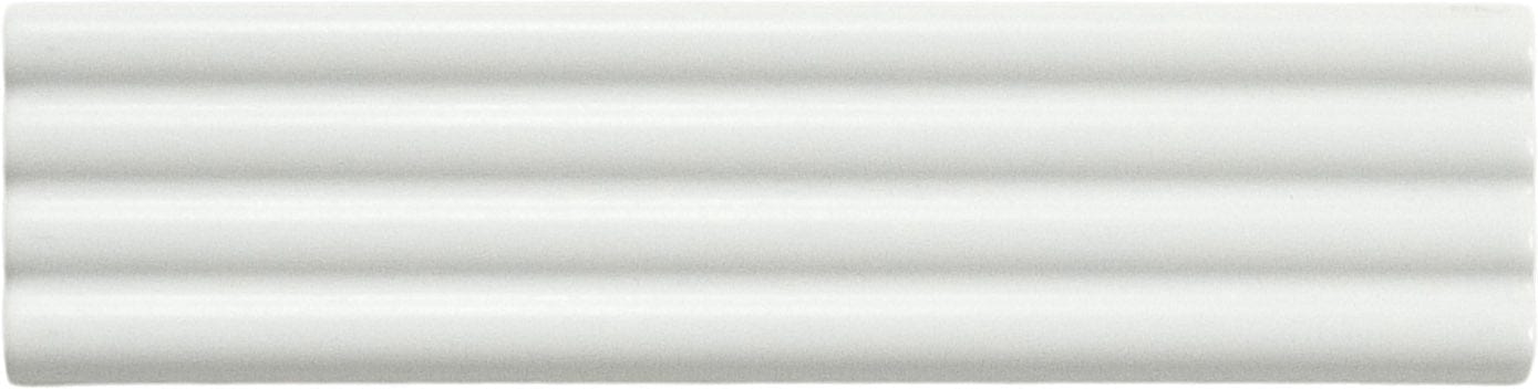 Ridge White Deco Matte 2x8 Ceramic Tile | Oasis Tile