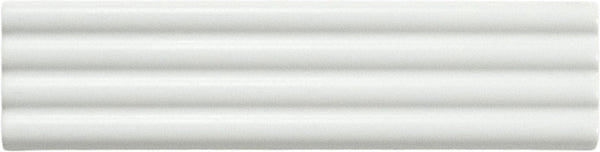 Ridge White Deco Matte 2x8 Ceramic Tile | Oasis Tile