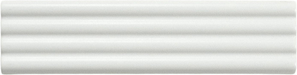 Ridge White Deco Matte 2x8 Ceramic Tile | Oasis Tile
