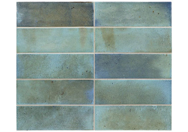 Hanoi Sky Blue 2.5x8 Glossy Ceramic Tile | Oasis Tile