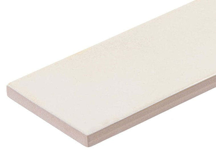 Hanoi White 2.5 x8 Glossy Ceramic Tile | Oasis Tile