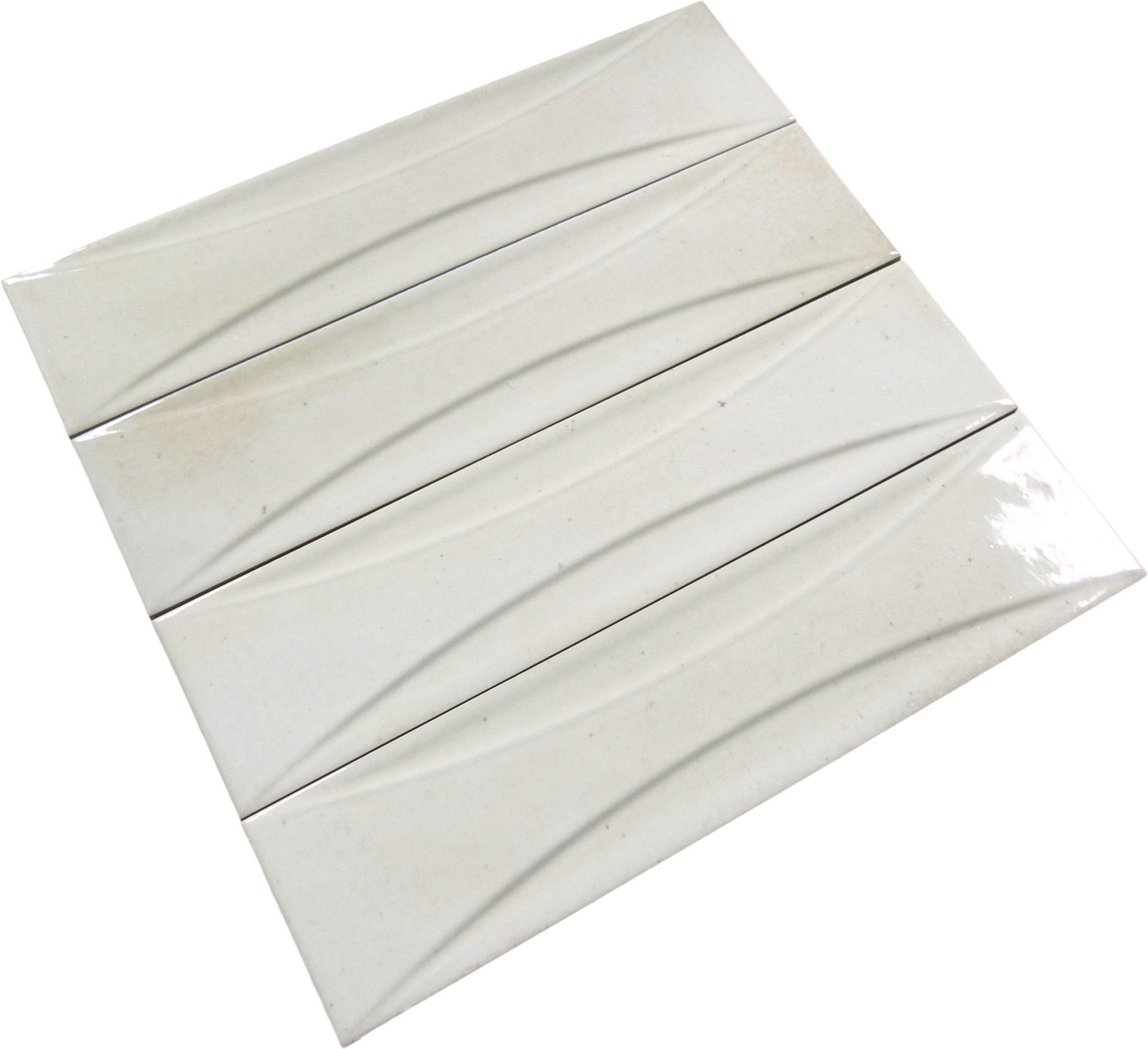 Boutique Antique White Relief 3x12 Porcelain Tile | Oasis Tile