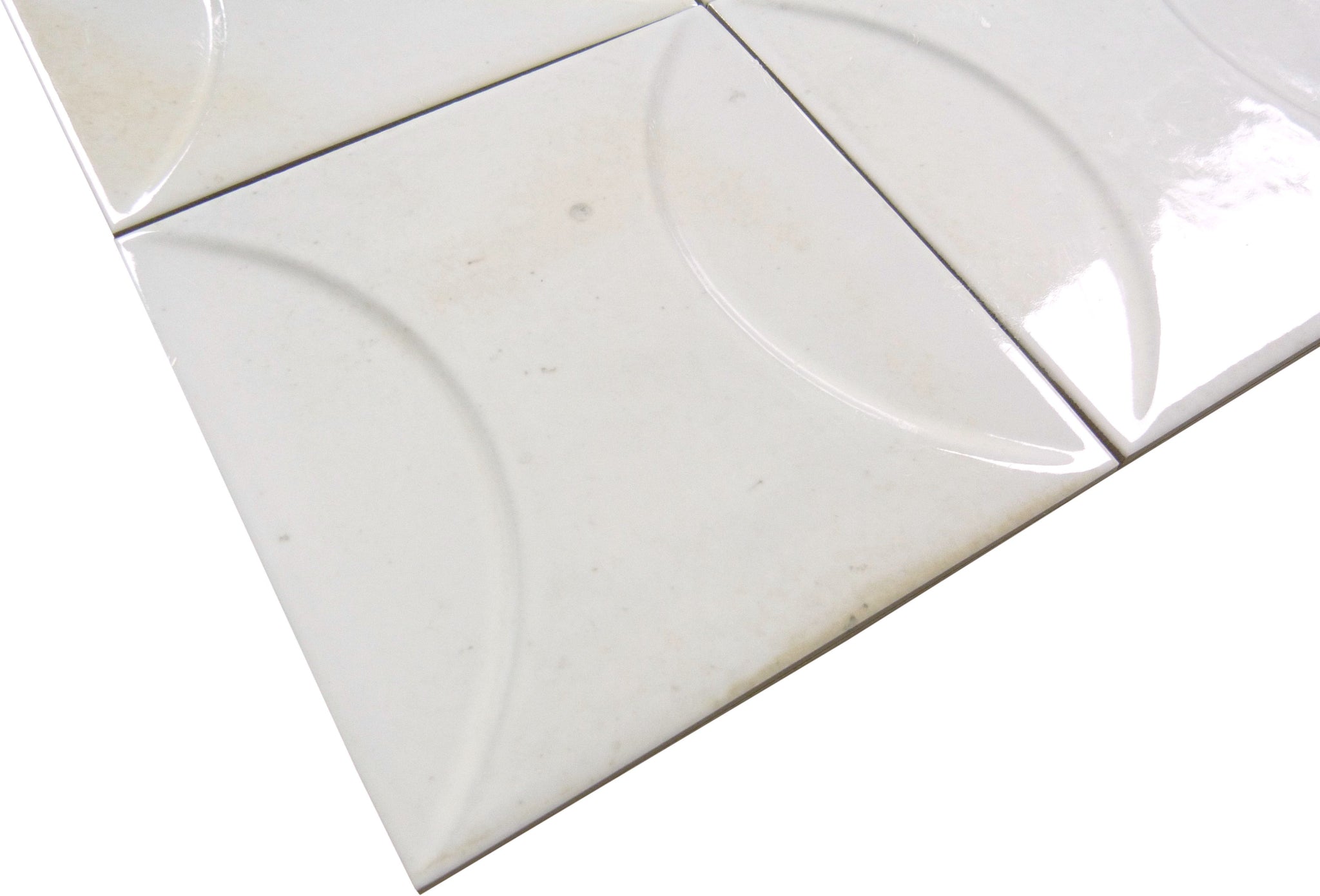 Boutique Antique White Relief 6x6 Porcelain Tile | Oasis Tile
