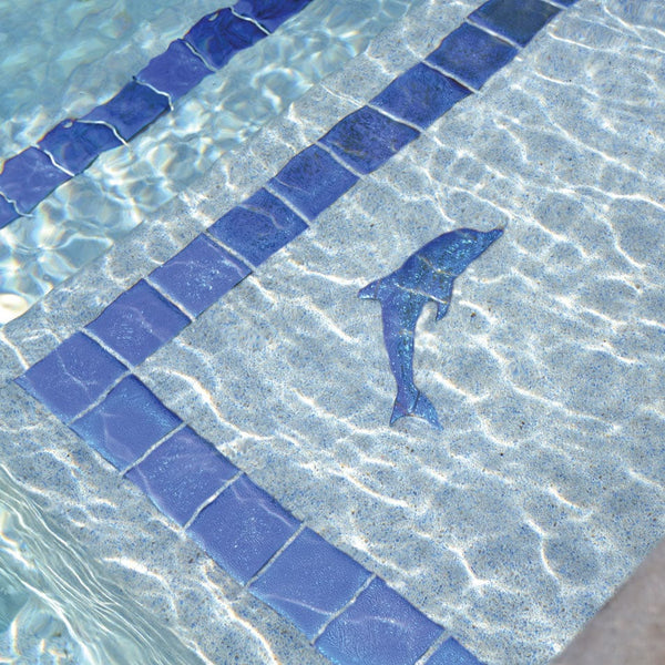 Fusion Sapphire 2x2 Porcelain Mosaics Pool Tile | Oasis Tile