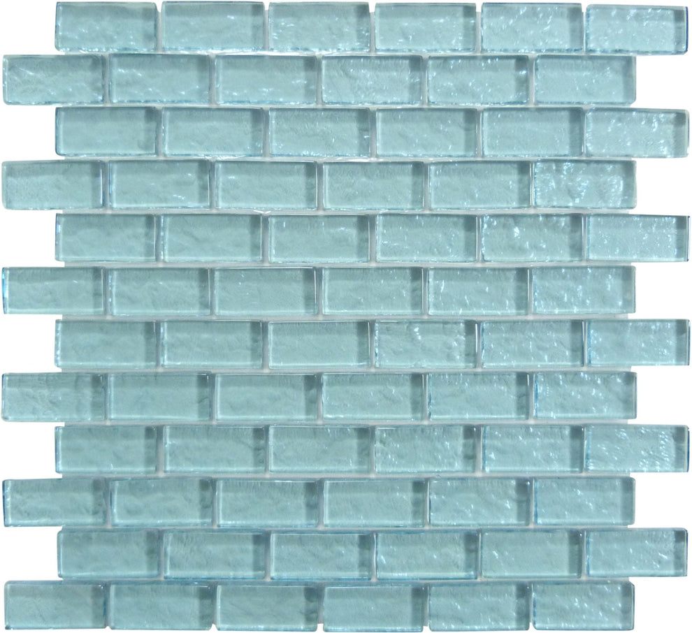 Galaxie Turquoise 1x2 Iridescent Glossy Glass Tile | Oasis Tile