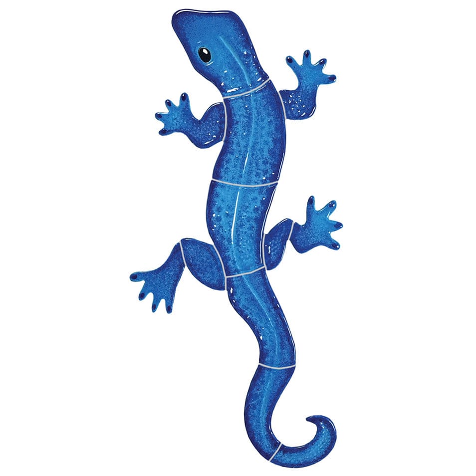 Gecko Blue 10x5 Porcelain Mosaics Pool Tile | Oasis Tile