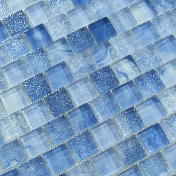 Lapis Blue 1x1 Offset Glass Tile | Oasis Tile