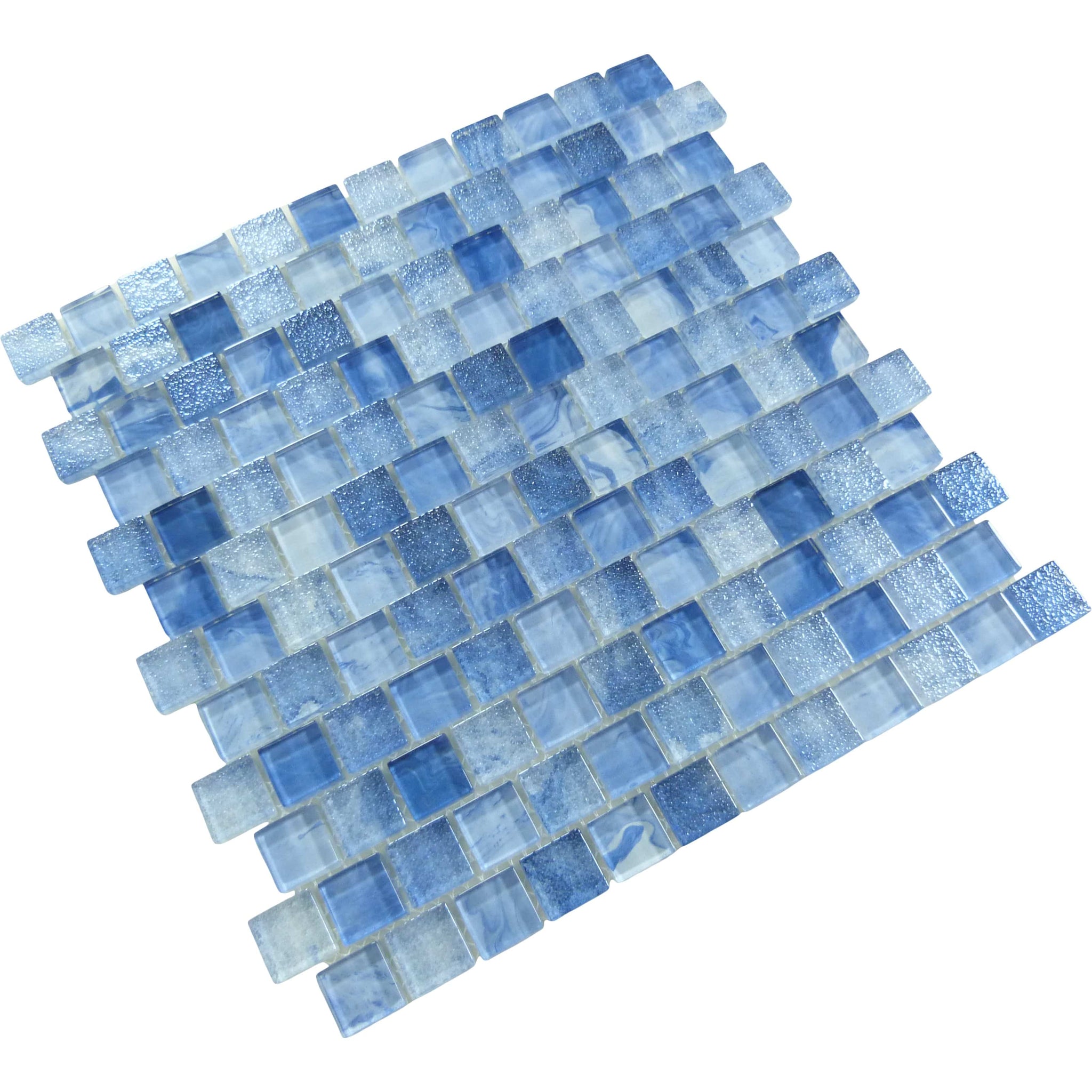 Lapis Blue 1x1 Offset Glass Tile | Oasis Tile