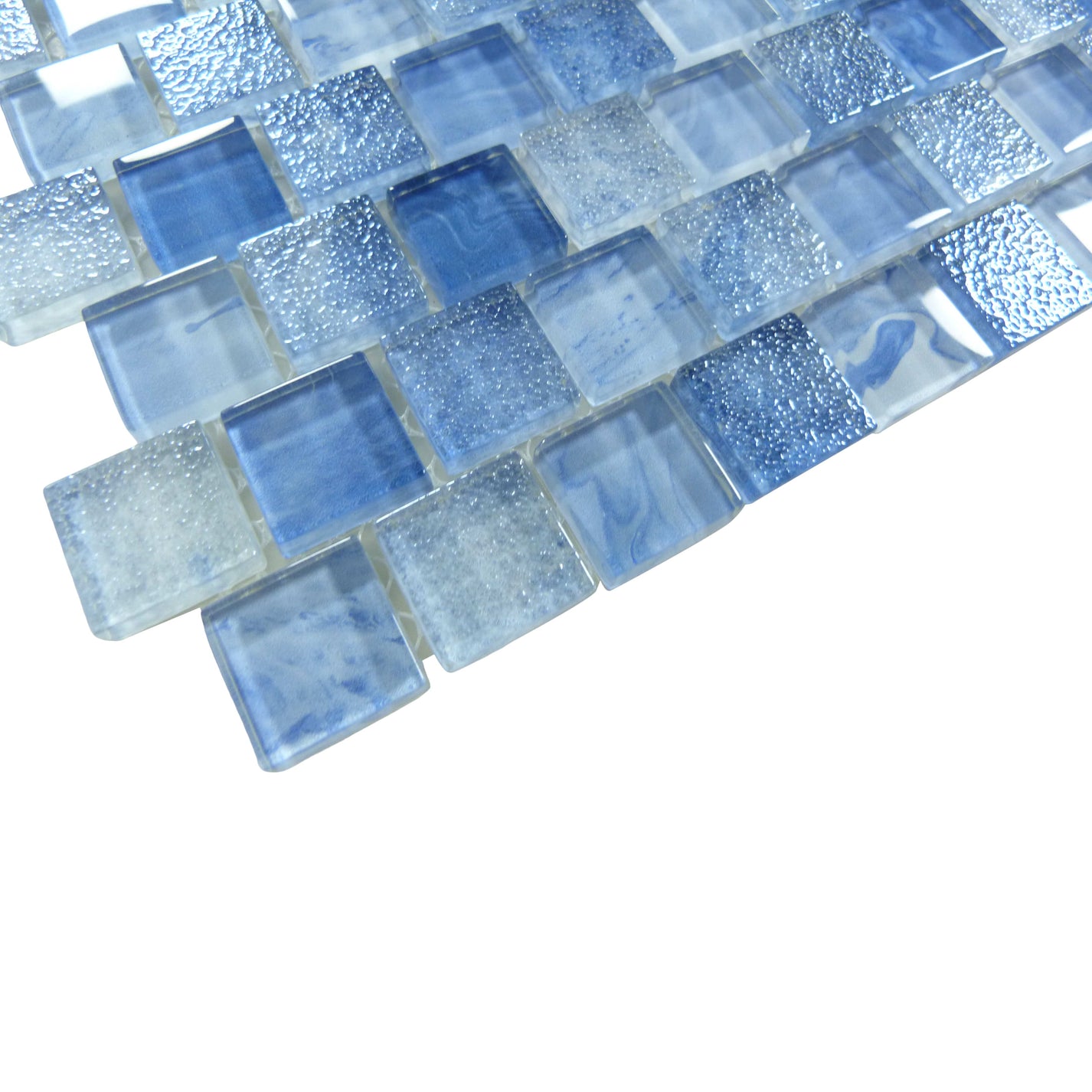 Lapis Blue 1x1 Offset Glass Tile | Oasis Tile