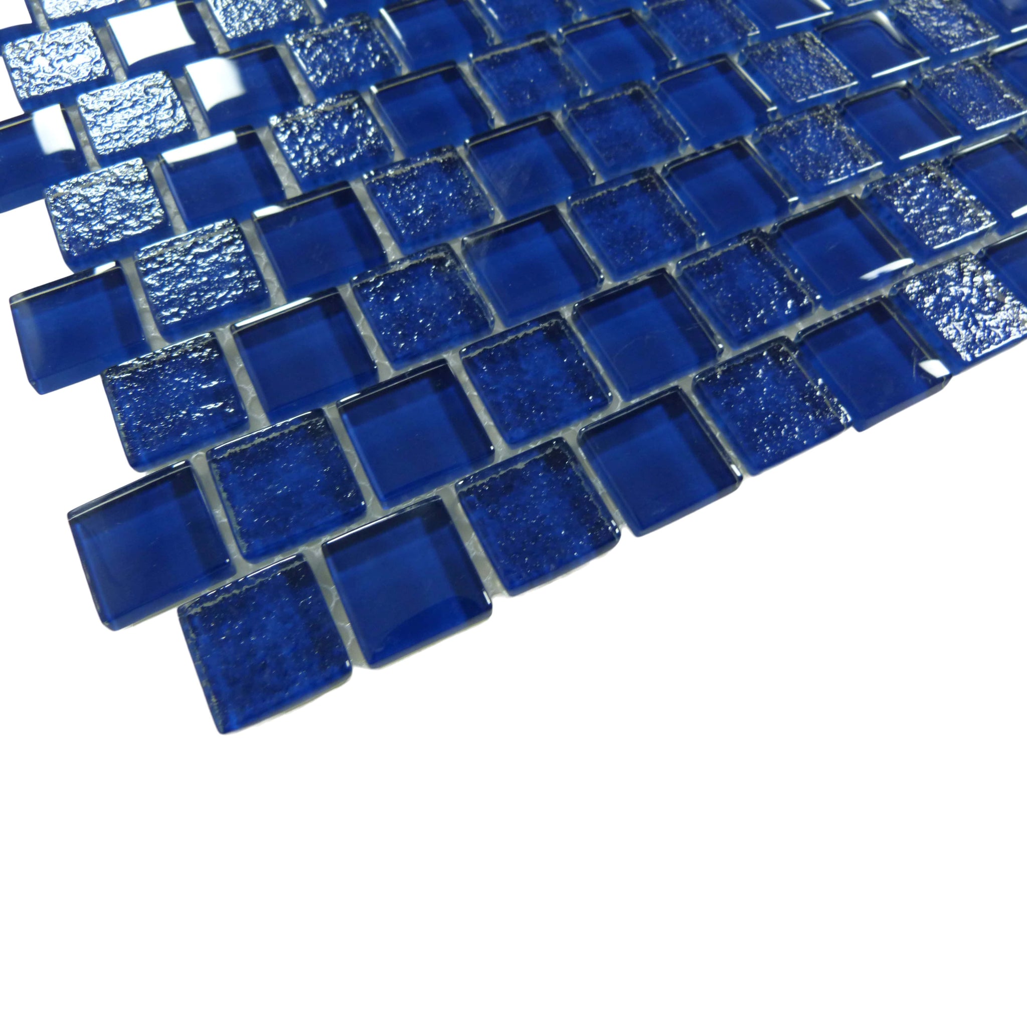 Serenity Blue 1x1 Offset Glass Tile | Oasis Tile