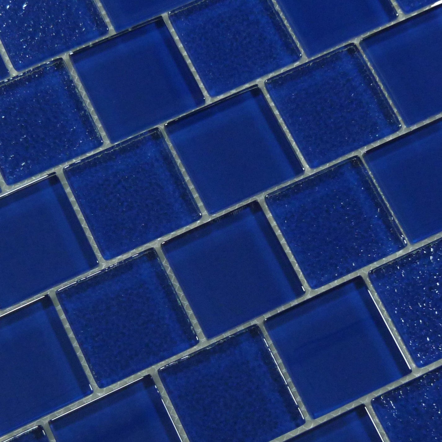 Serenity Blue 2x2 Offset Glass Tile | Oasis Tile