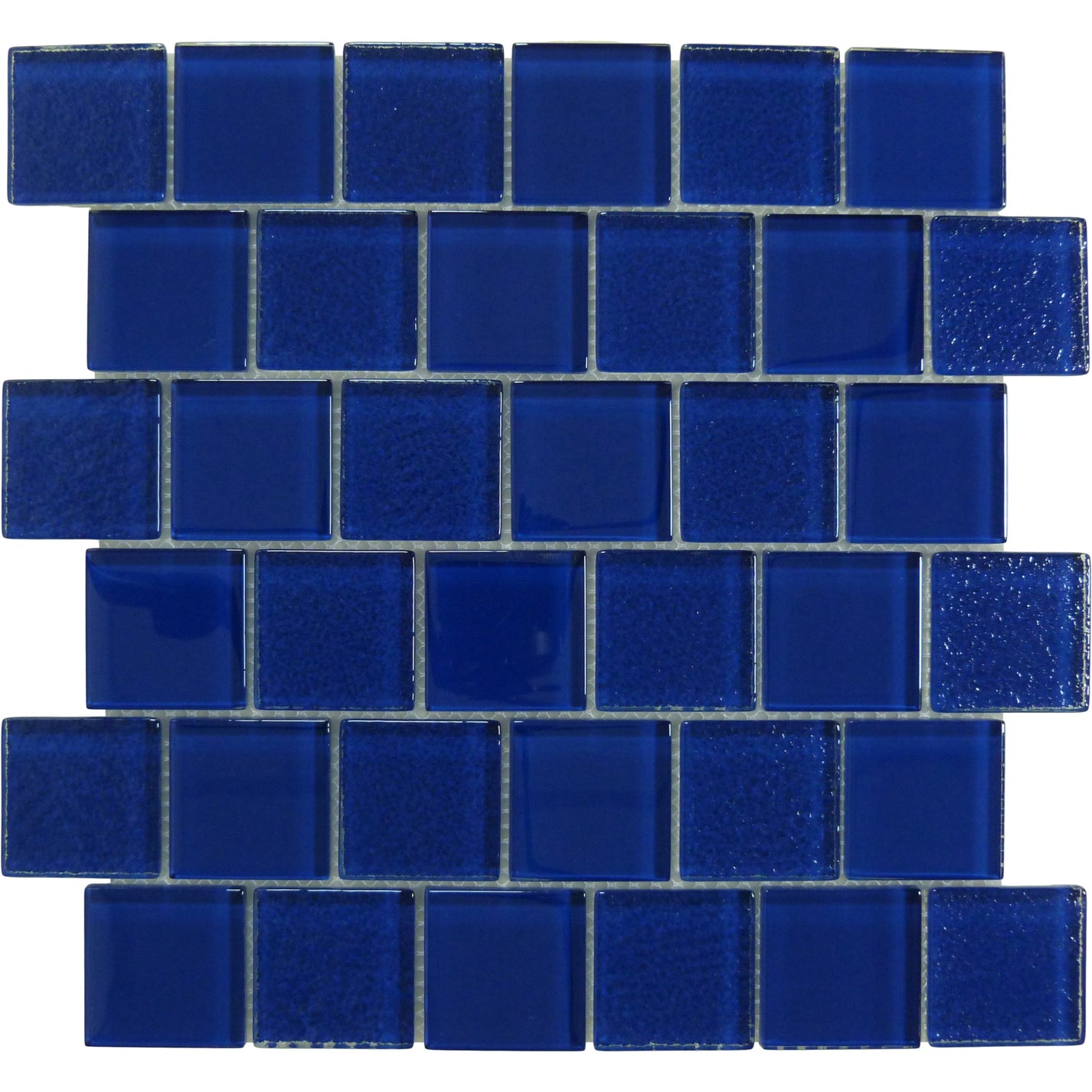 Serenity Blue 2x2 Offset Glass Tile | Oasis Tile
