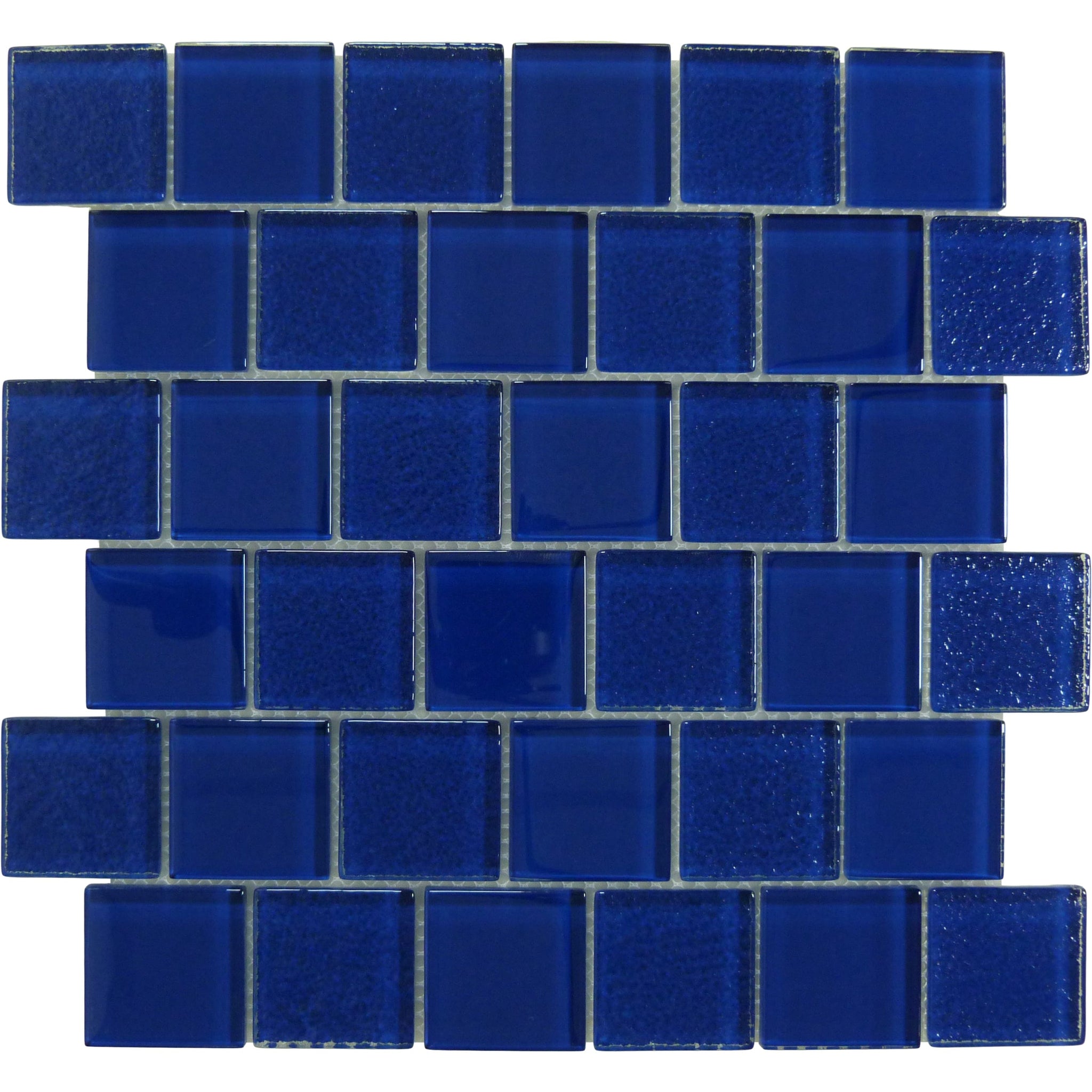 Serenity Blue 2x2 Offset Glass Tile | Oasis Tile