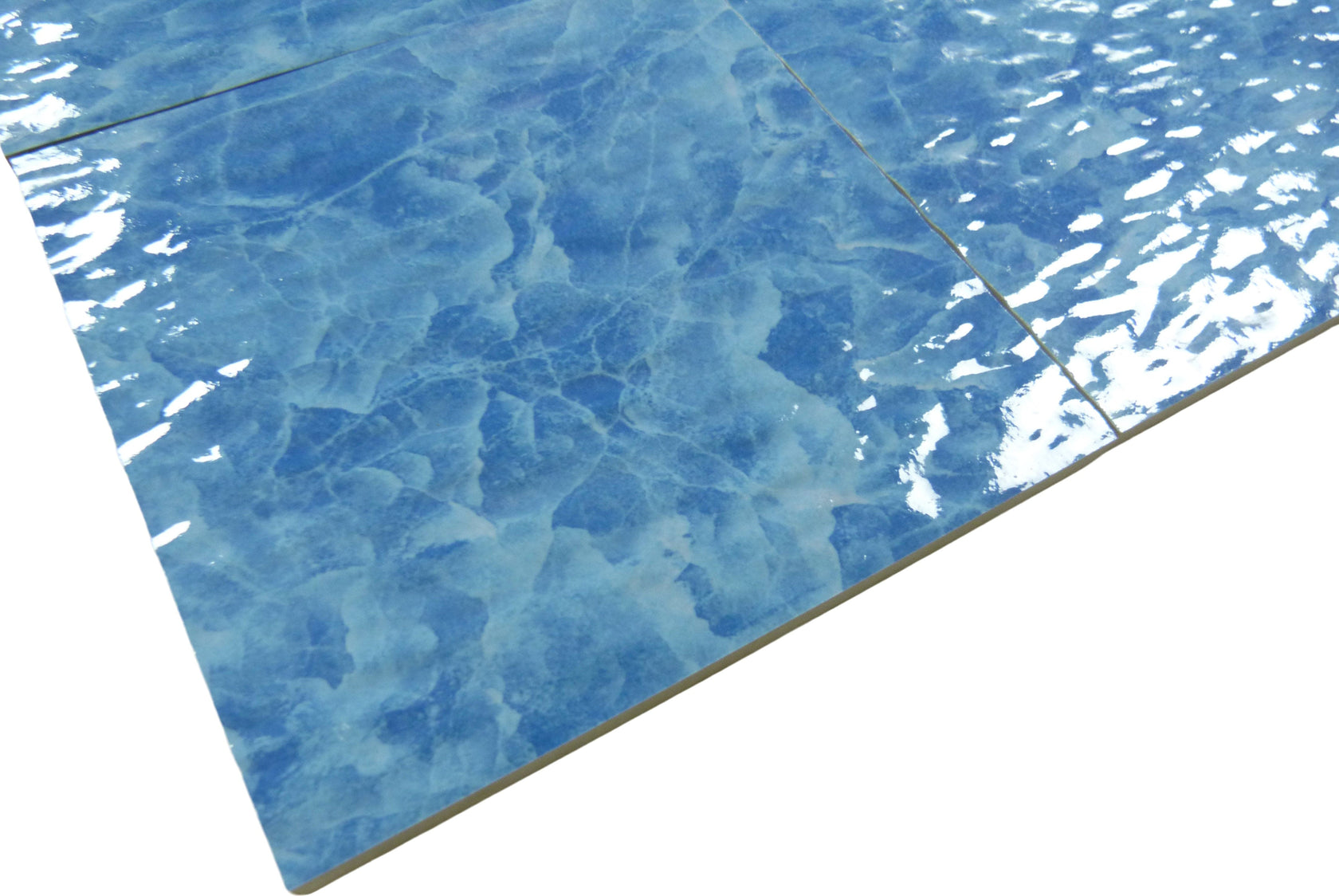 Alps Blue 6x6 Glossy Porcelain Tile | Oasis Tile